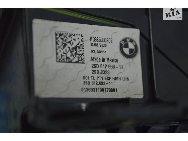 Ліхтар зовнішній крило лівий BMW X3 G01 18-21 LED (01) 3985336902 ...