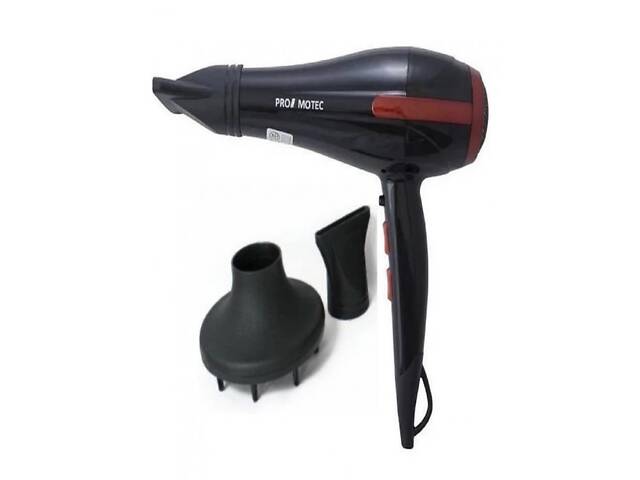 Профессиональный фен для укладки и сушки волос с диффузором PROMOTEC PM ...