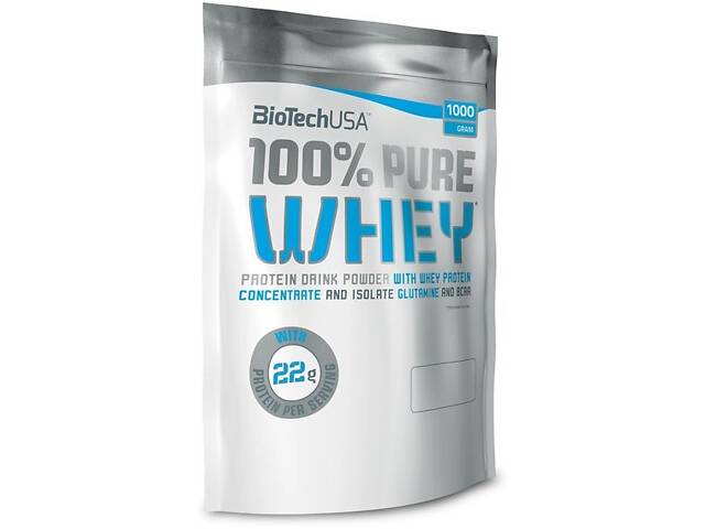 Протеин BioTechUSA 100% Pure Whey 1000 g /35 servings/ Natural ...