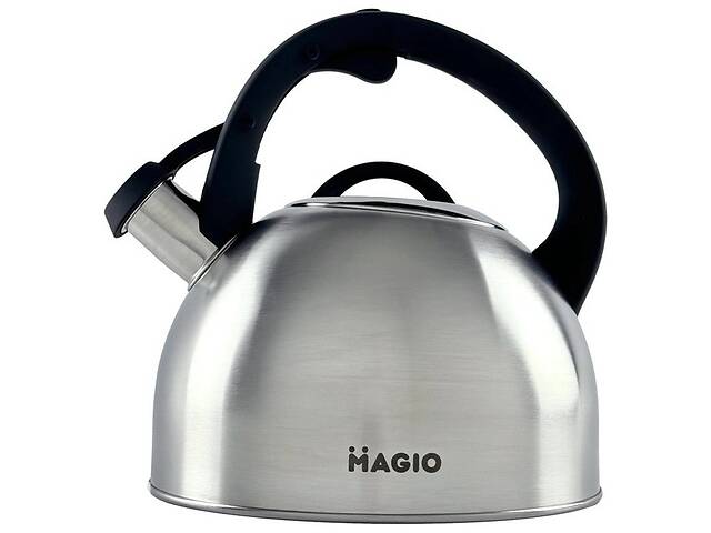 Чайник для плиты со свистком 2,5л MAGIO MG-1192 Steel/Black - Чайники в Киеве на RIA.com