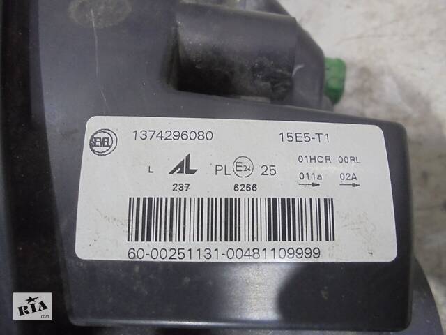 1374296080 Б/У ФАРА ЛЕВАЯ CITROEN JUMPER III 1374296080: Фары в Самборе ...