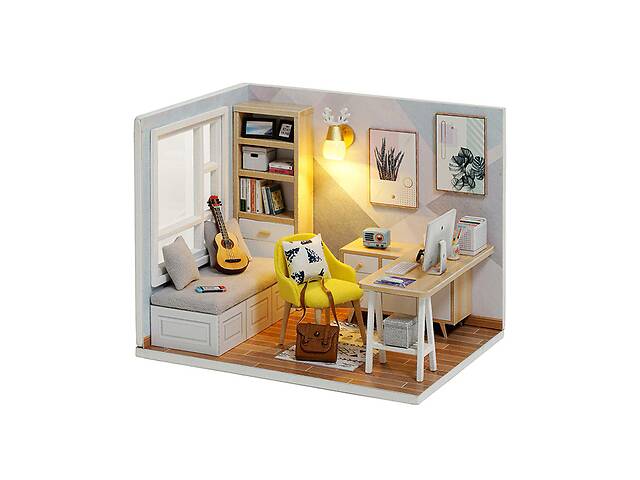 3D Румбокс кукольный дом DIY Cute Room QT-007-B Sunshine Study Room ...