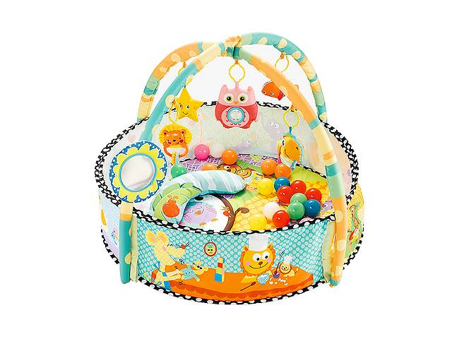 Детский развивающий коврик YRB 518A-08 funny animals манеж с каркасом ...