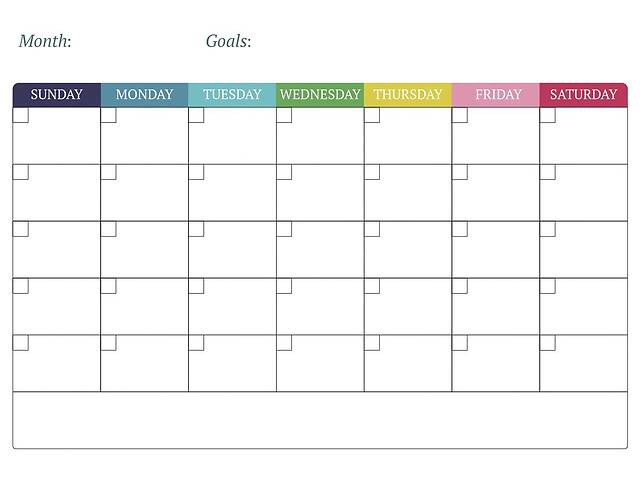 Магнитный планер на холодильник Aland Way на месяц с маркерами А3 42x30 ...