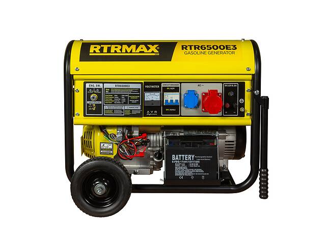 Генератор бензиновый RTRMAX RTR-6500-E3 6,9 кВА 3 фазы электростартер ...
