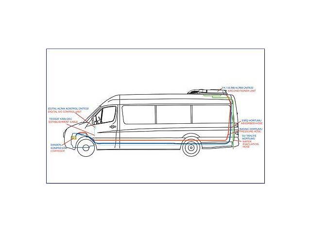 Кондиционер на крышу 13.5 квт (моноблок) для Volkswagen T4 Transporter ...