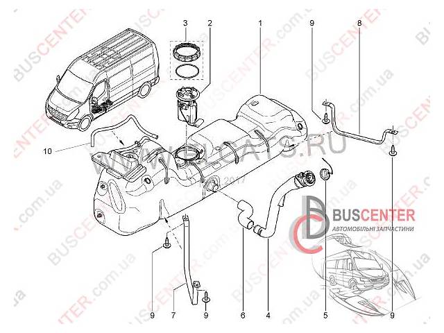 Кришка бензобака Renault Master III (2003-2010) 7700812369: Кришка ...