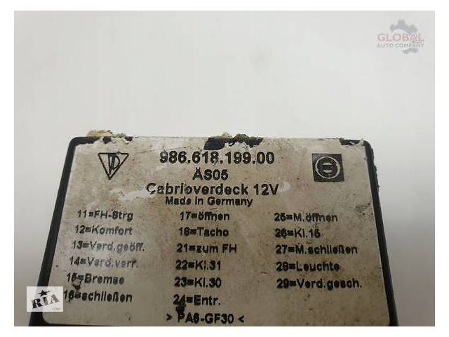 Porsche Boxster 986 PRZEKAŹNIK DACHU sterownik: Запчастини (Загальне) в ...