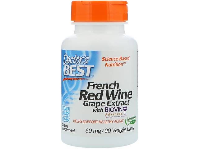 Экстракт французского красного вина Doctor's Best BioVin 60 мг 90 ...
