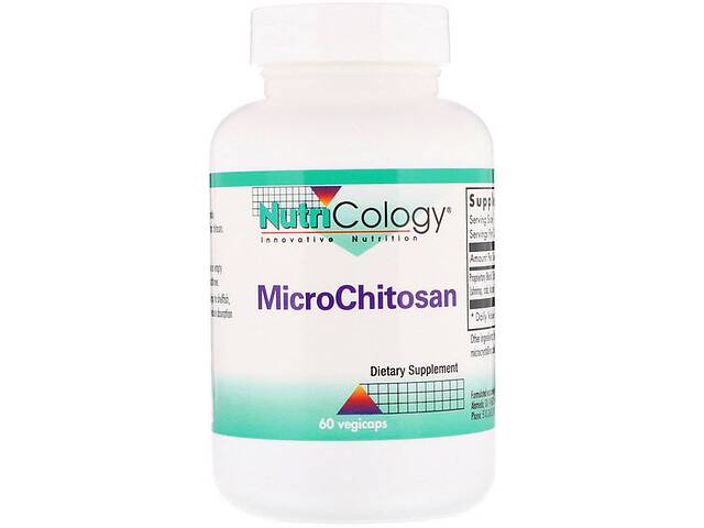 Хитозан Nutricology MicroChitosan 60 Caps ARG-55990 - Жиросжигатели для ...