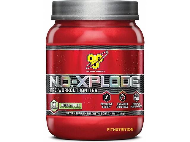 Комплекс до тренировки BSN N.O.-Xplode Pre-Workout Igniter 1100 g /60 servings/ Green Apple ...