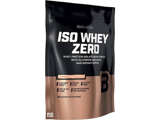 Протеин BioTechUSA Iso Whey Zero 500 g /20 servings/ Chocolate Caramel ...