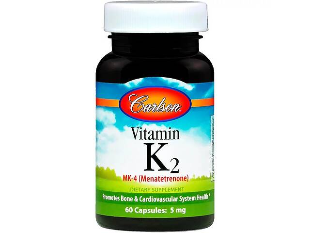 Витамин К2 Carlson MK-4 Менатетренон Labs Vitamin K2 Menatetrenone 5 мг ...