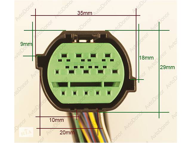Разъем фары Хюндай Крета. 7-пин. Аналог. НОВЫЙ: Фара в Львові на ...