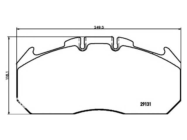 Тормозные колодки для моделей:ERF (ECL,ECM,ECT), IRISBUS (CROSSWAY ...