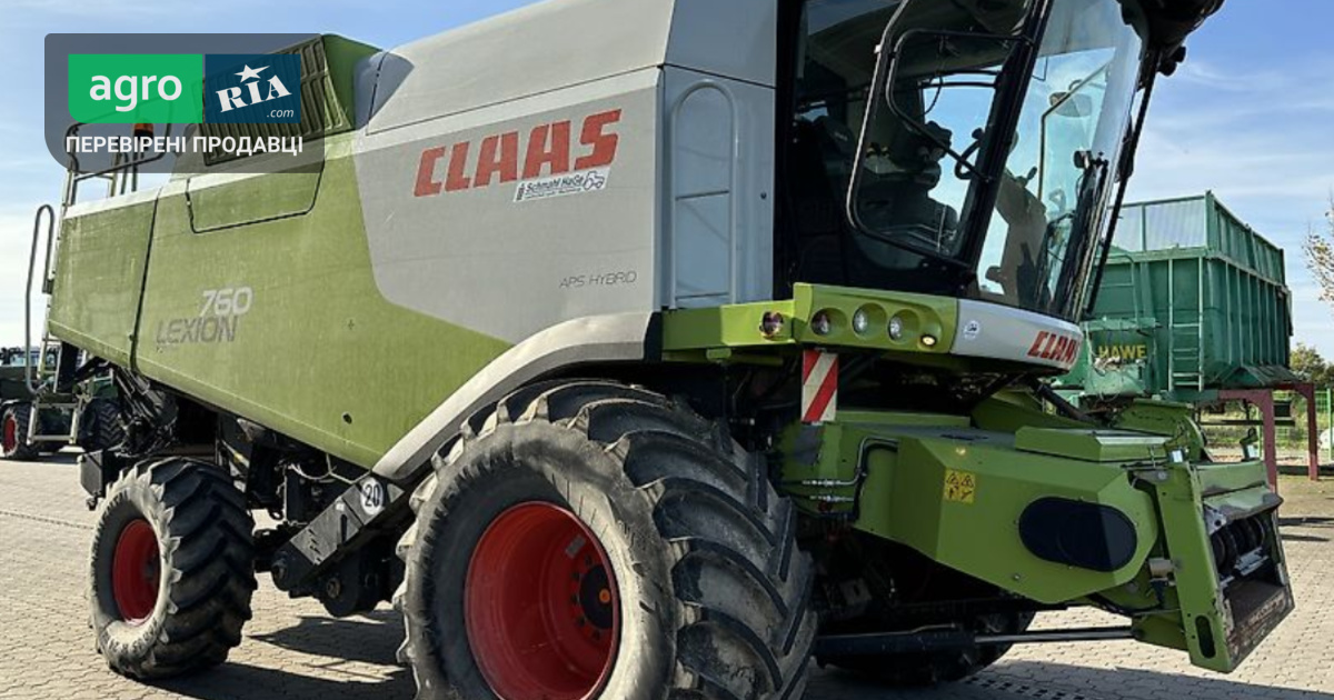 Купити Комбайн Claas Lexion 760 . Б/в. Ціна 141 919 $, Звенигородка ...